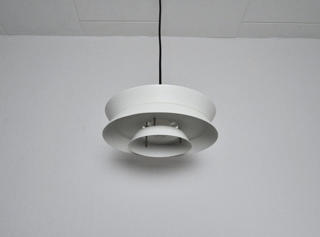 White Trava Pendant Lamp by Carl Thore for Granhaga, Sweden 1960s ...